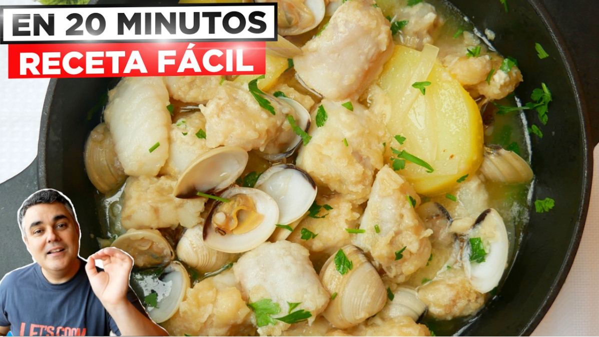 Guiso de pescado con almejas en 20 minutos receta fácil y deliciosa
