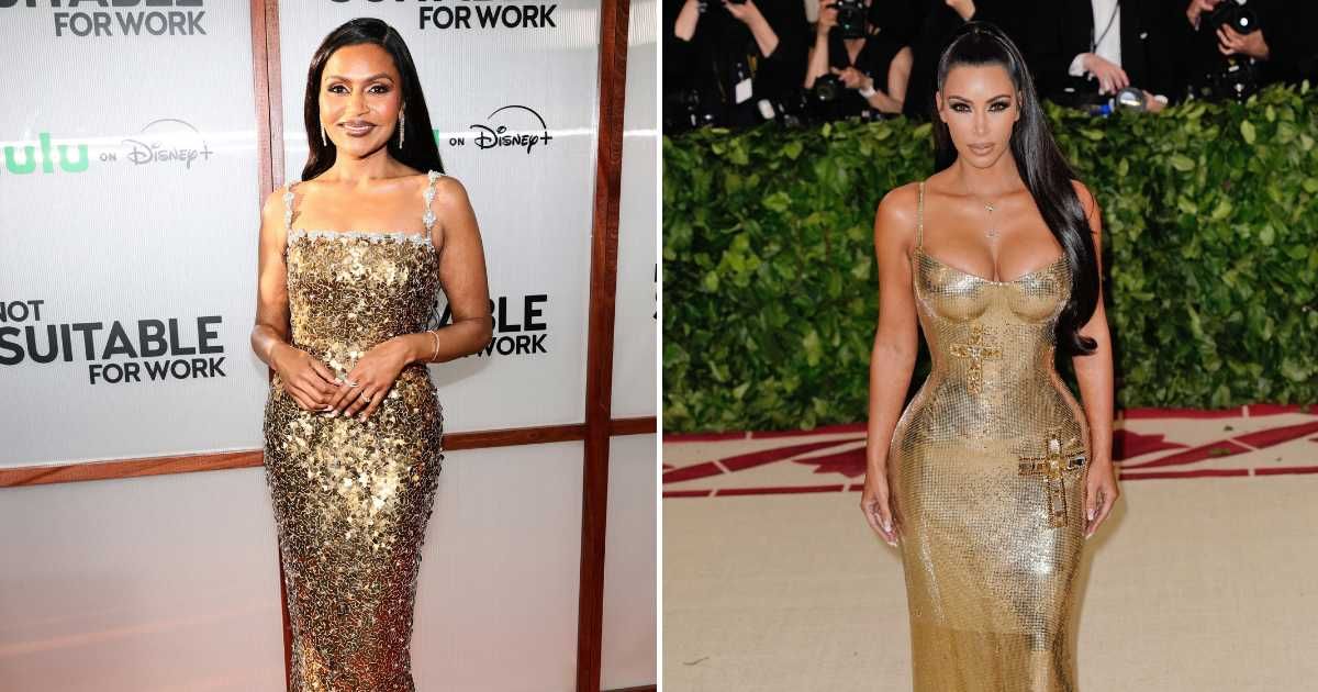 Mindy Kaling takes a page from Kim Kardashian's playbook as she stuns ...
