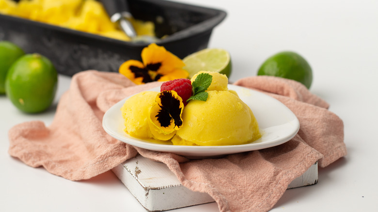 Easy mango sorbet recipe
