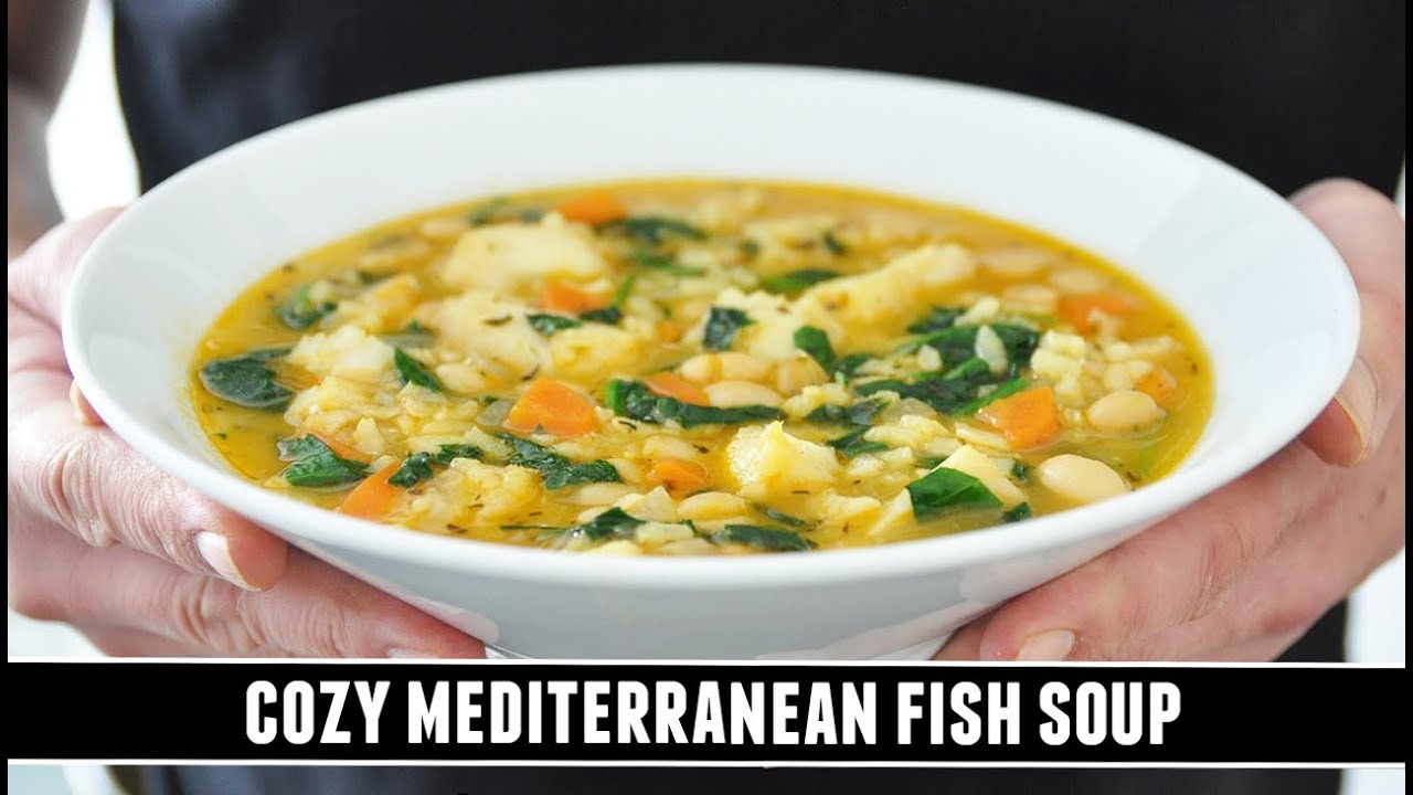 Mediterranean fish soup | Cozy heart-healthy one-pot recipe