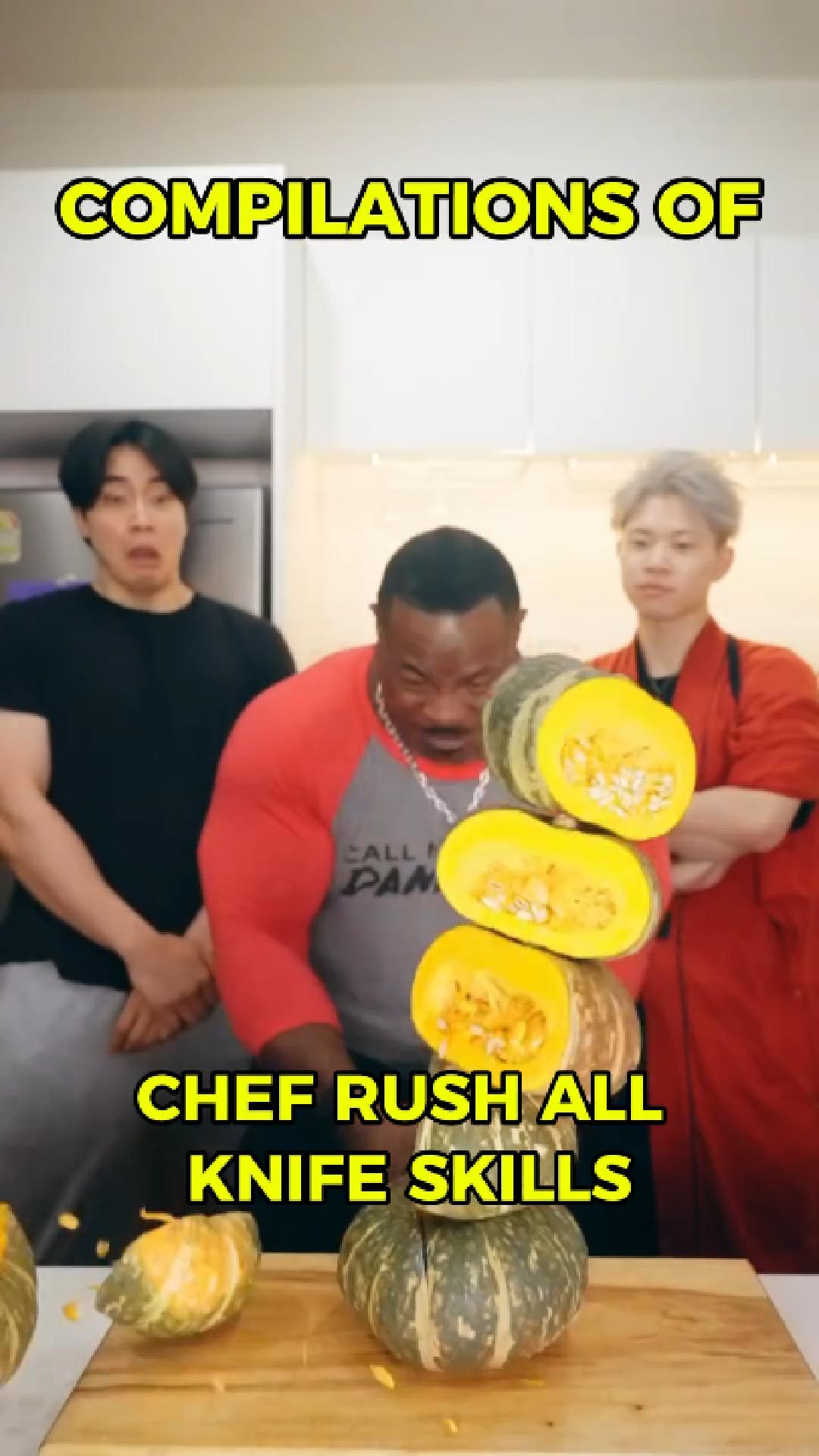 Chef Rush incredible knife skills compilation!