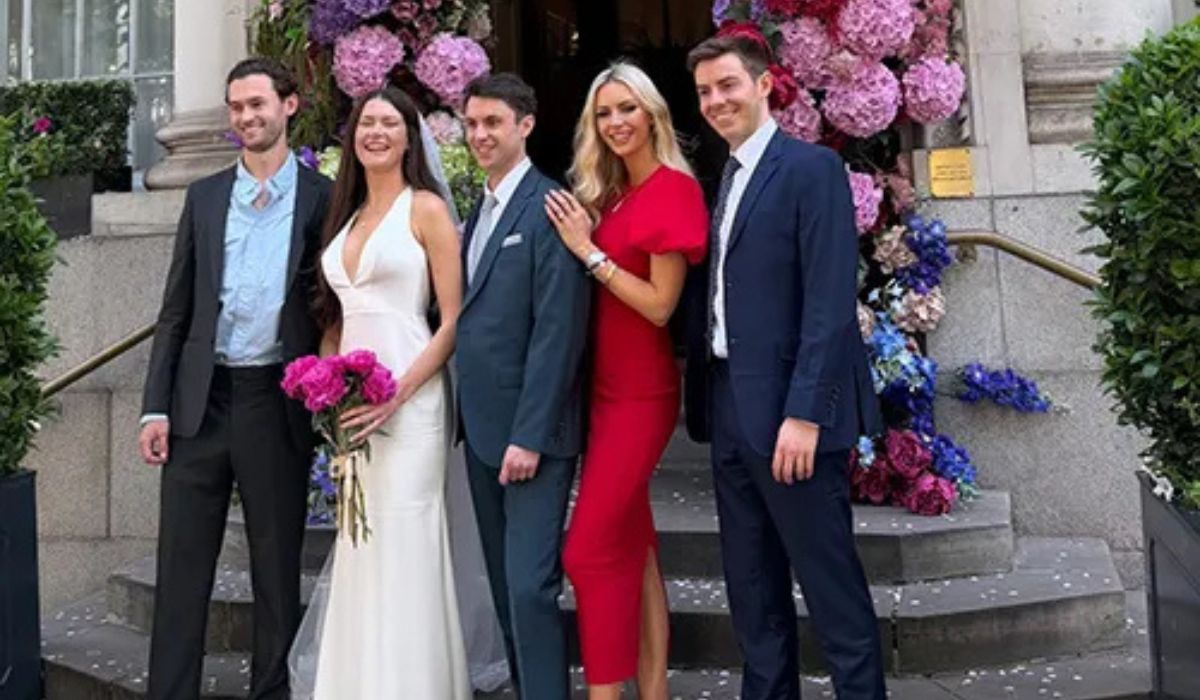 It was a family affair as Rosanna Davison celebrated brother’s wedding