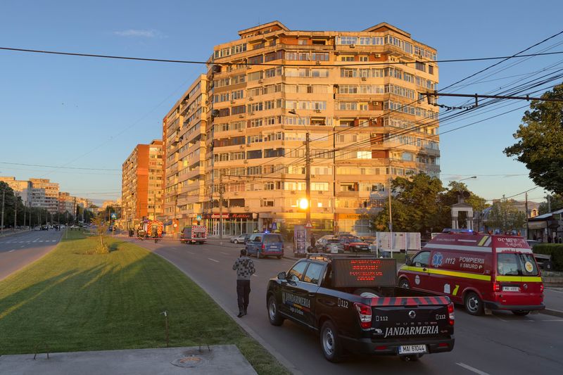 Romania says Russian drone hit block of flats in Galati injuring two
