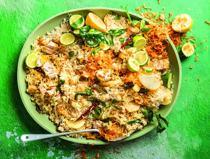 Aunty Pinky’s fish and rice, by Fehmz