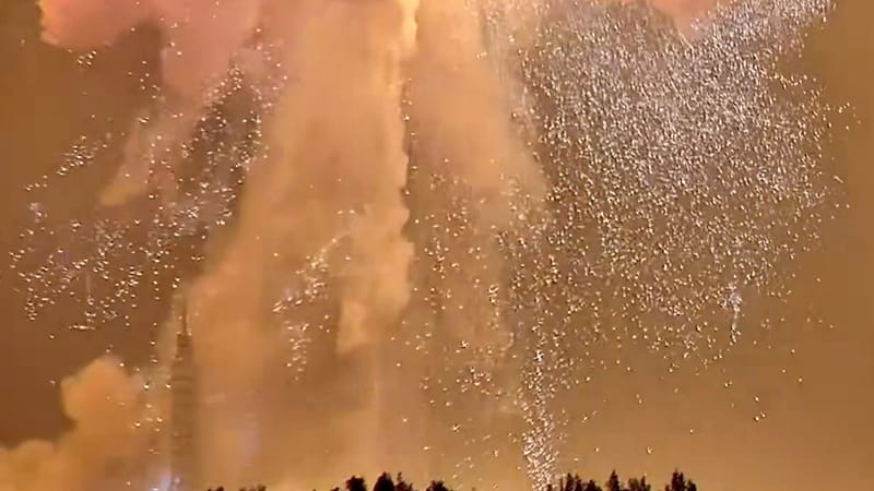 Así explotó el cohete Blue Origin en plena plataforma de lanzamiento