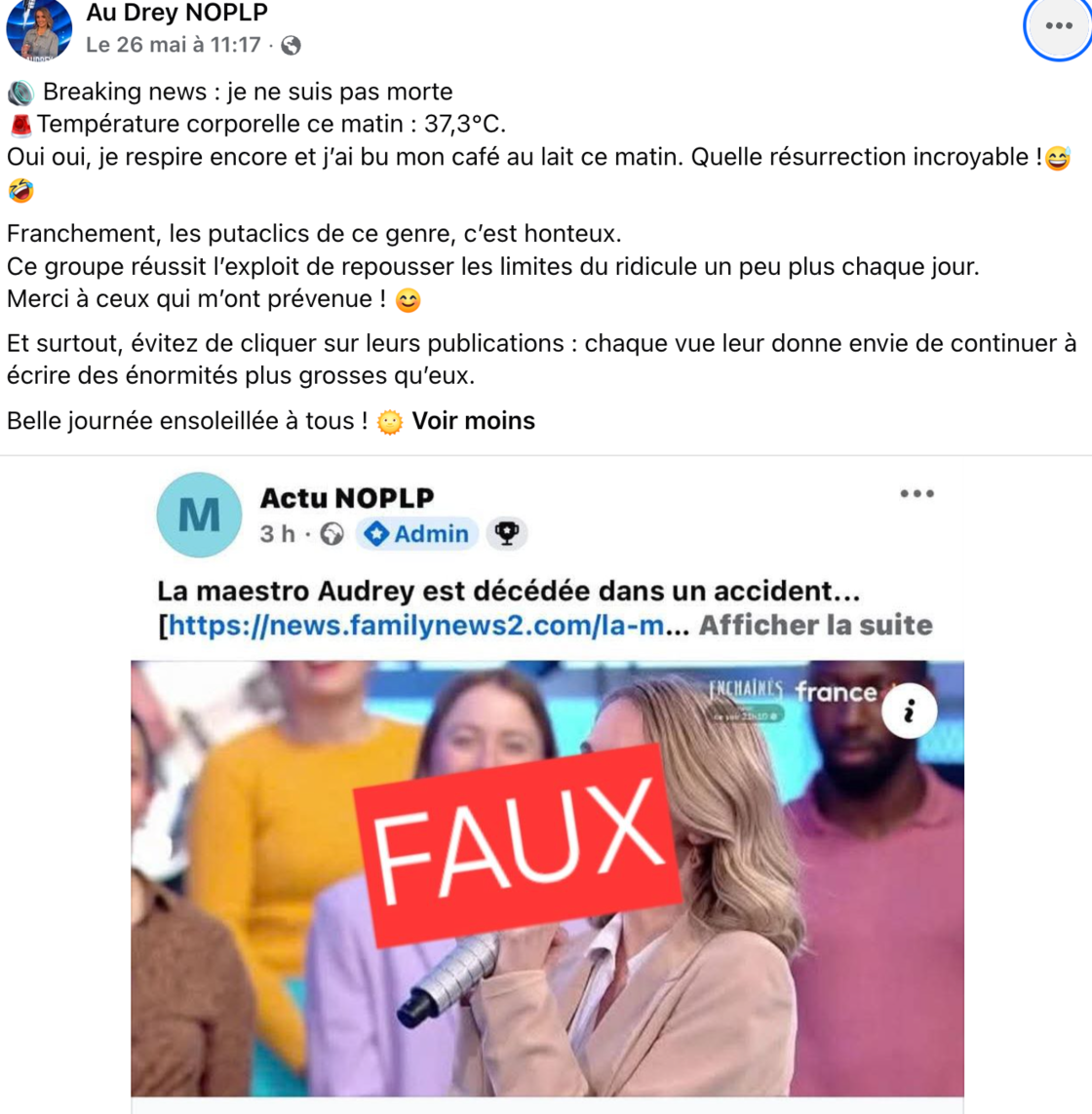 « C’est honteux » : Audrey, la nouvelle maestro de N'oubliez pas les ...