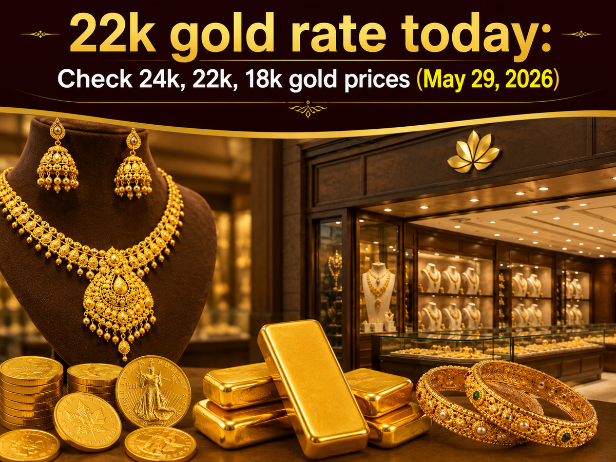 22k gold rate today: Check 24k, 22k, 18k gold prices (May 29, 2026) at ...