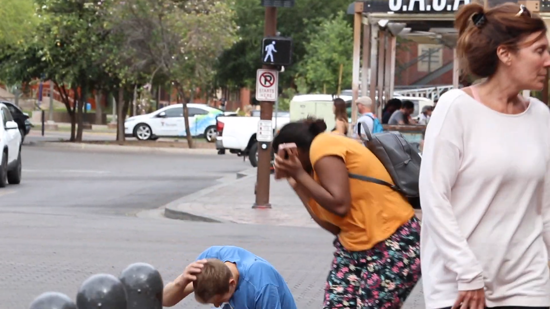 Bottle smash moments leave bystanders shocked before the reveal
