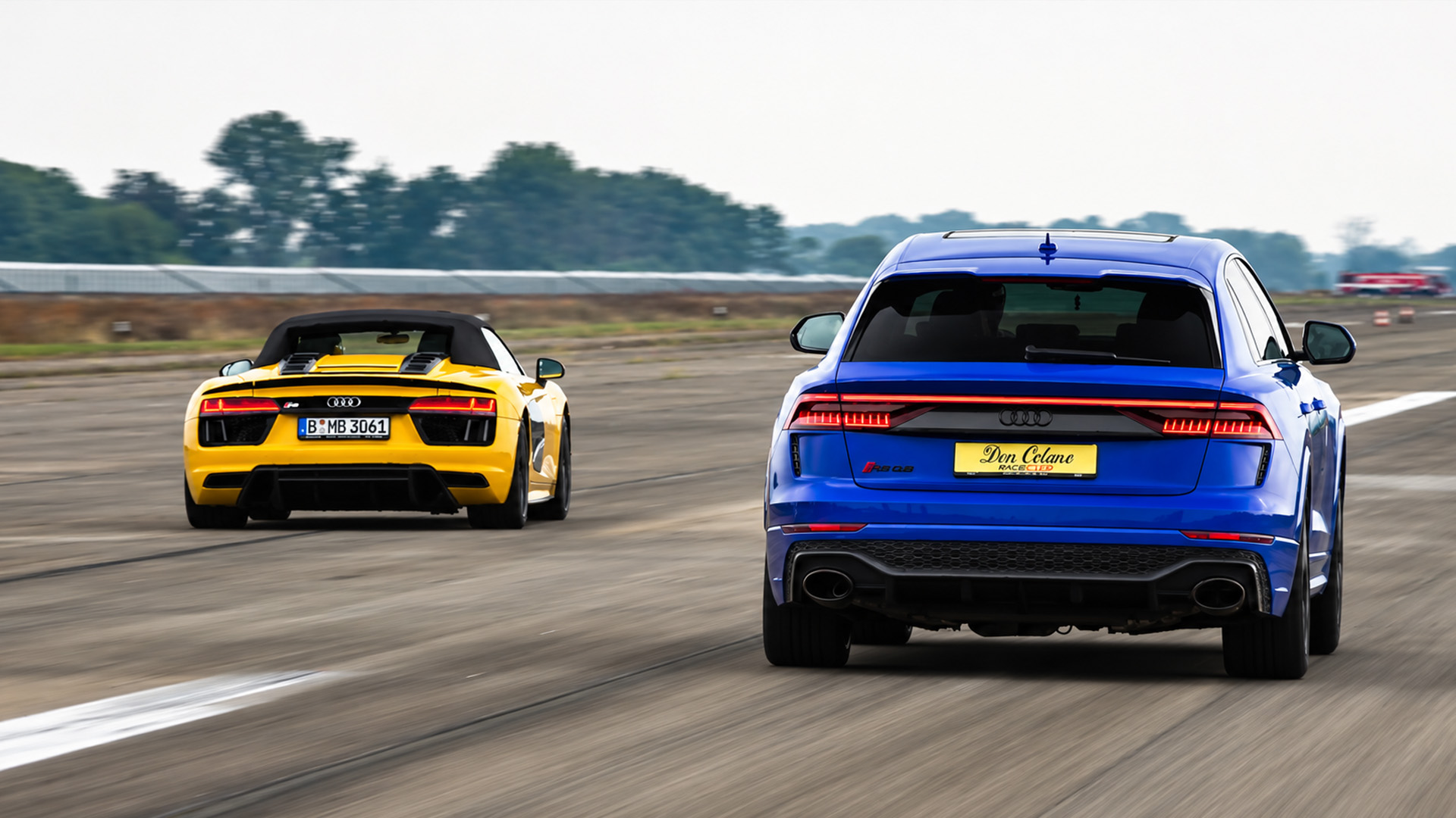Welcher Audi gewinnt das Drag Race zwischen R8 und RS Q8?