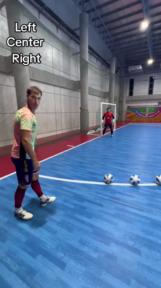Multiple angle football shooting session skills showcase