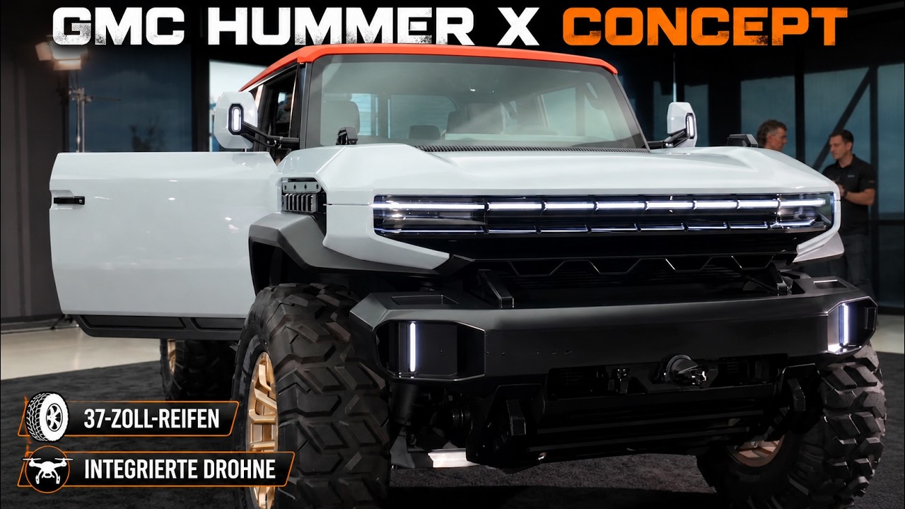 GMC Hummer X Concept mit Drohne und modularen Displays