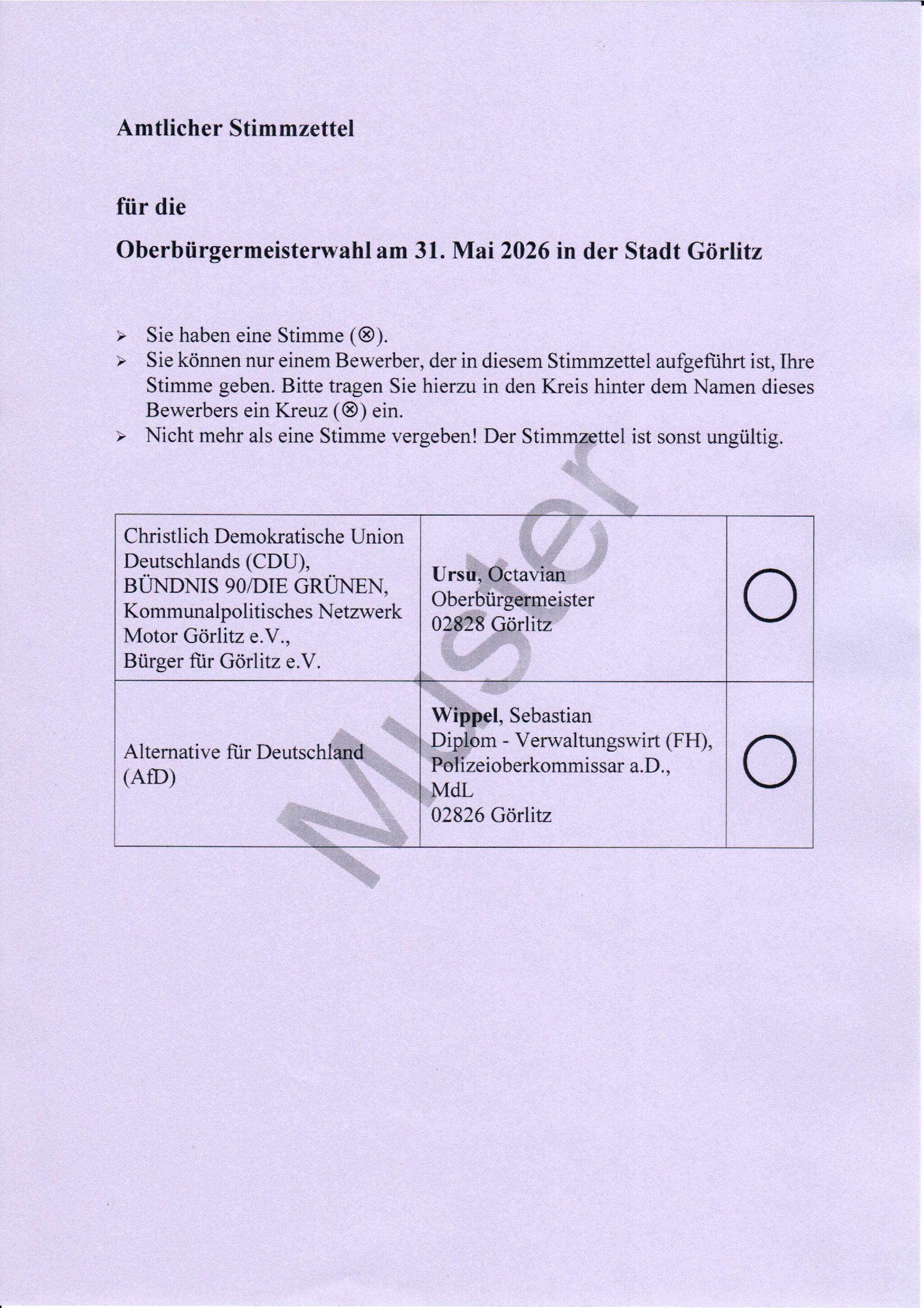 Octavian Ursu gewinnt OB-Wahl in Görlitz