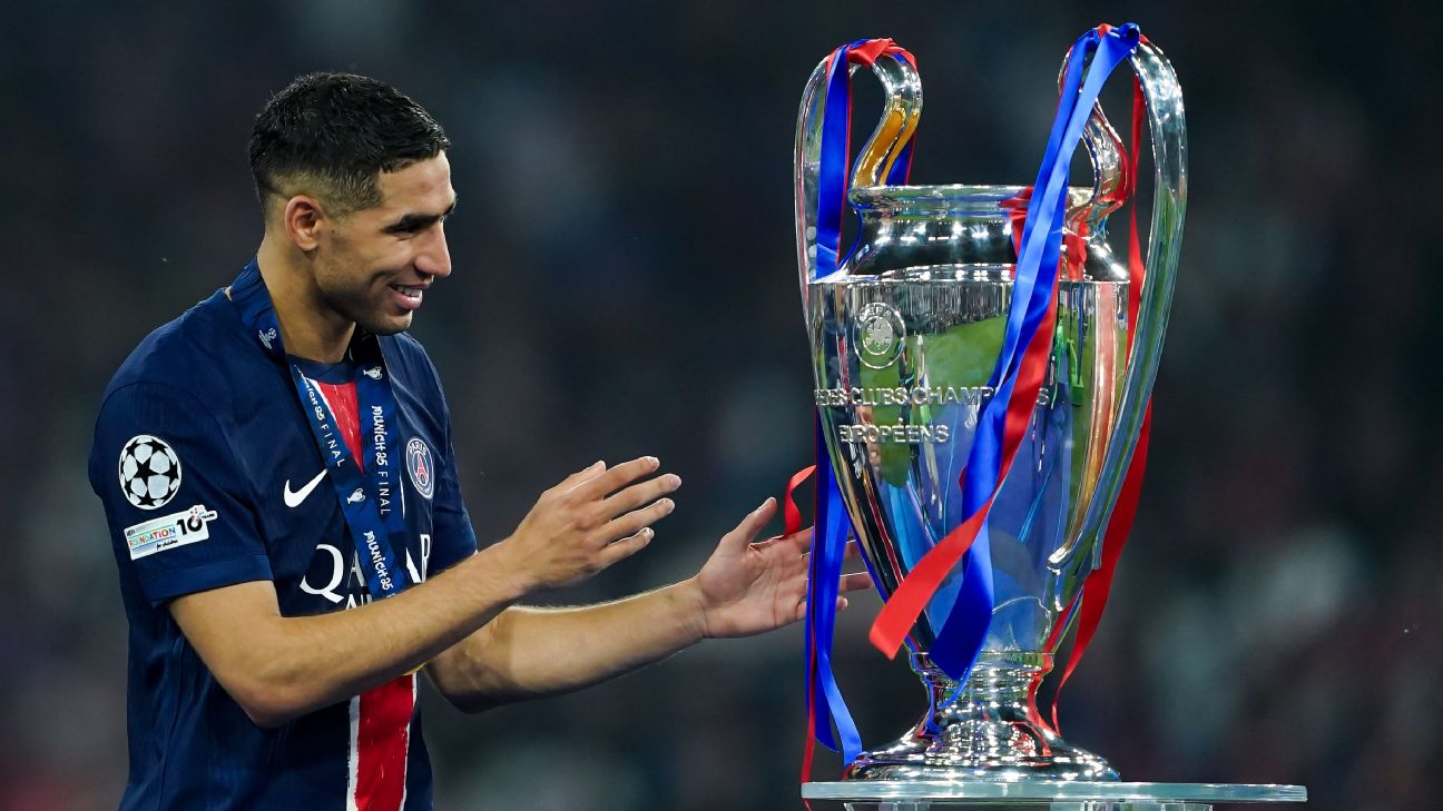 If Achraf Hakimi wins the Champions League against Arsenal, will he ...