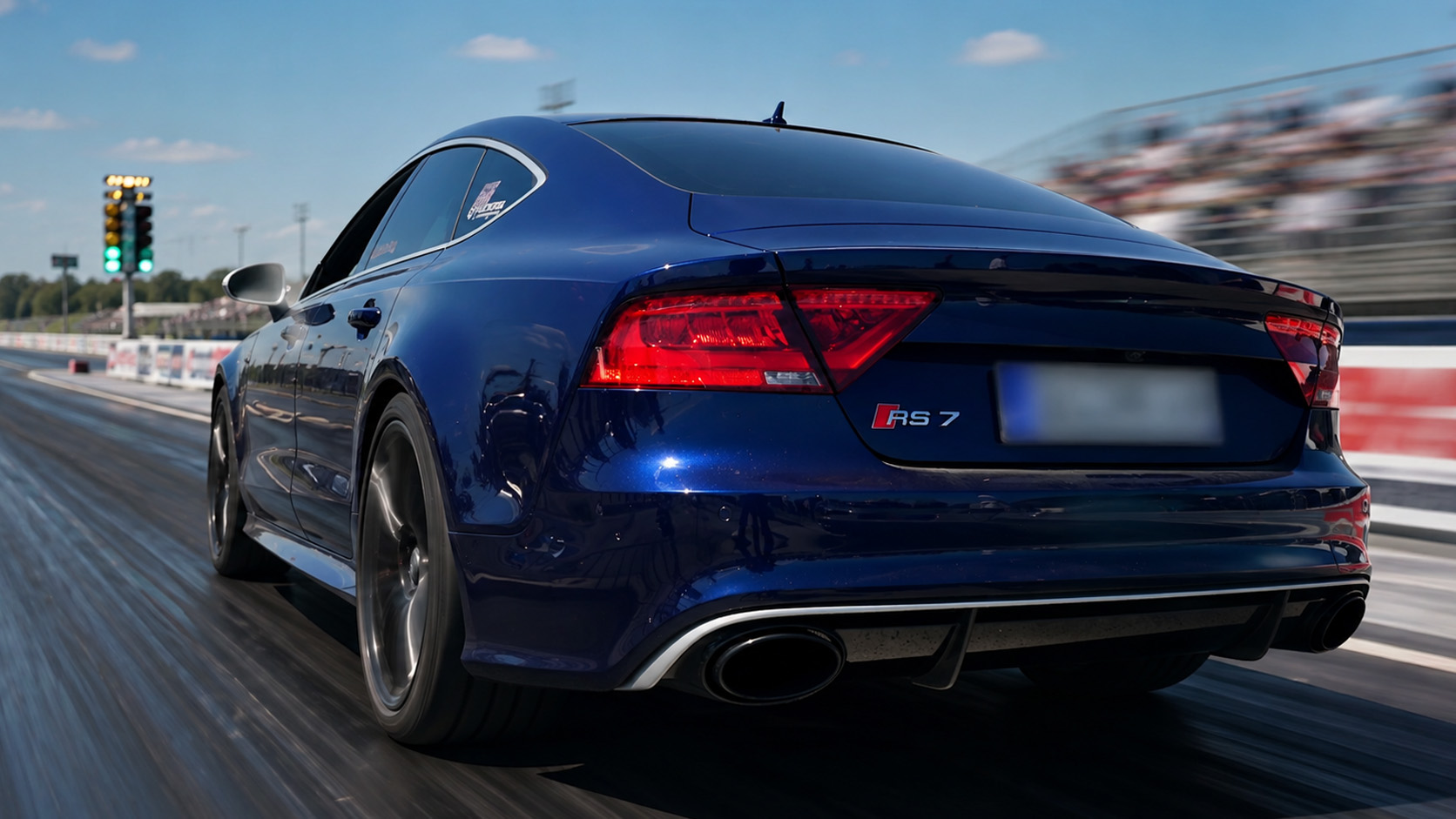 Audi RS7 zeigt Launch Control im 0–250 Sound Run