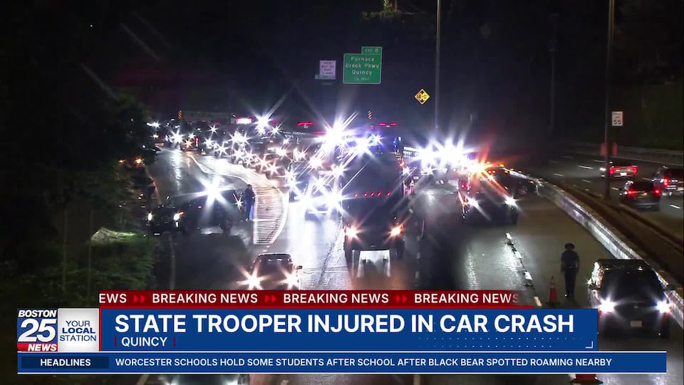 Mass. State Police trooper hurt in crash while working detail on I-93 ...