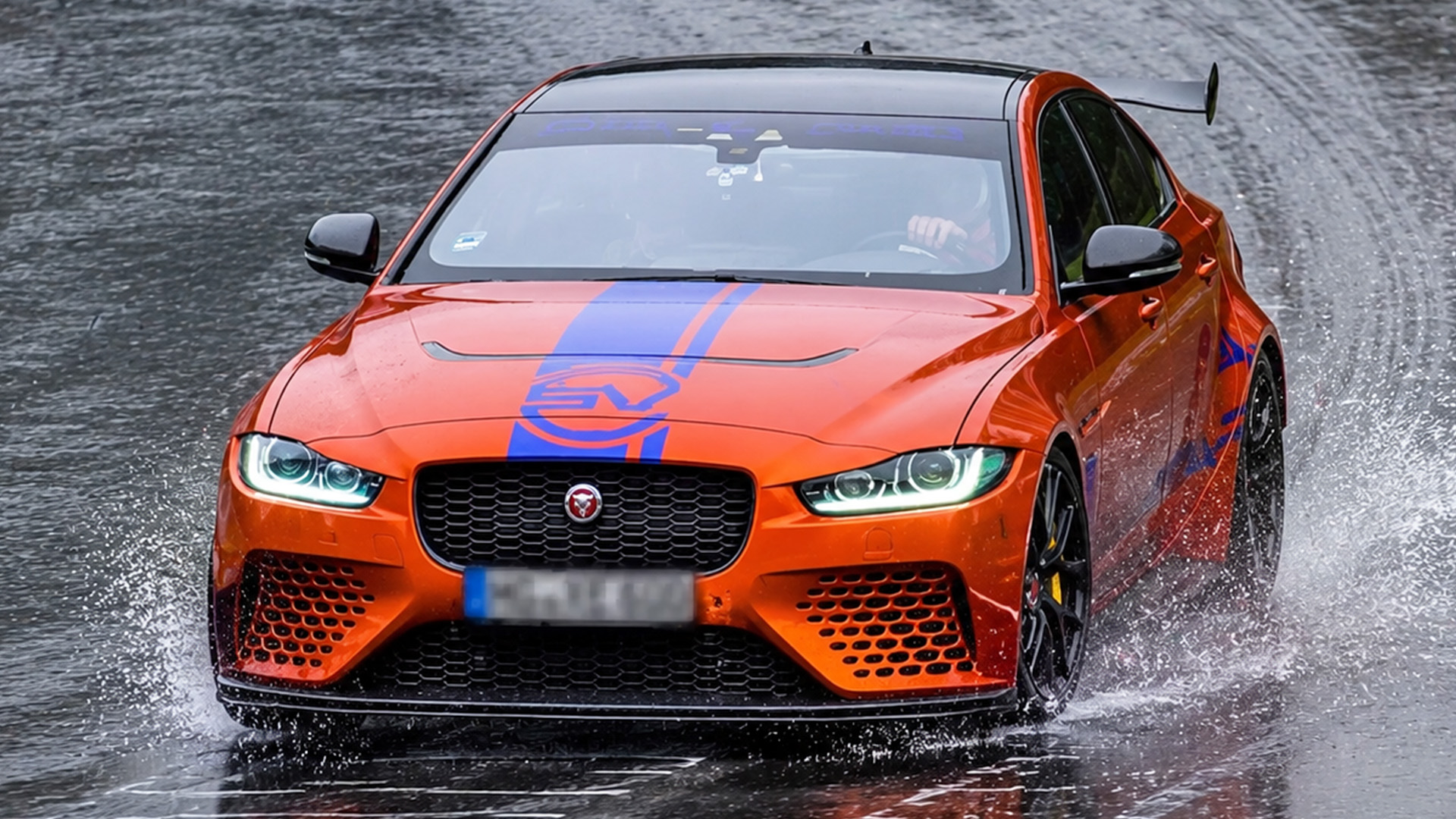 Extreme rain conditions turn Nürburgring session into pure driving chaos