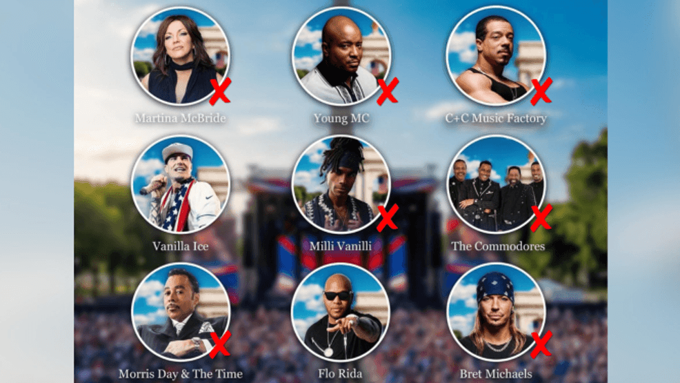 Nearly all musical acts drop out of DC Freedom 250 festival after ...