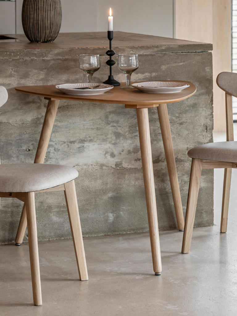 This half dining table is ideal for small kitchens — it's compact but ...