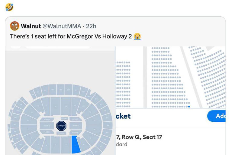 Conor McGregor vs Max Holloway UFC 329 ticket prices soar including € ...