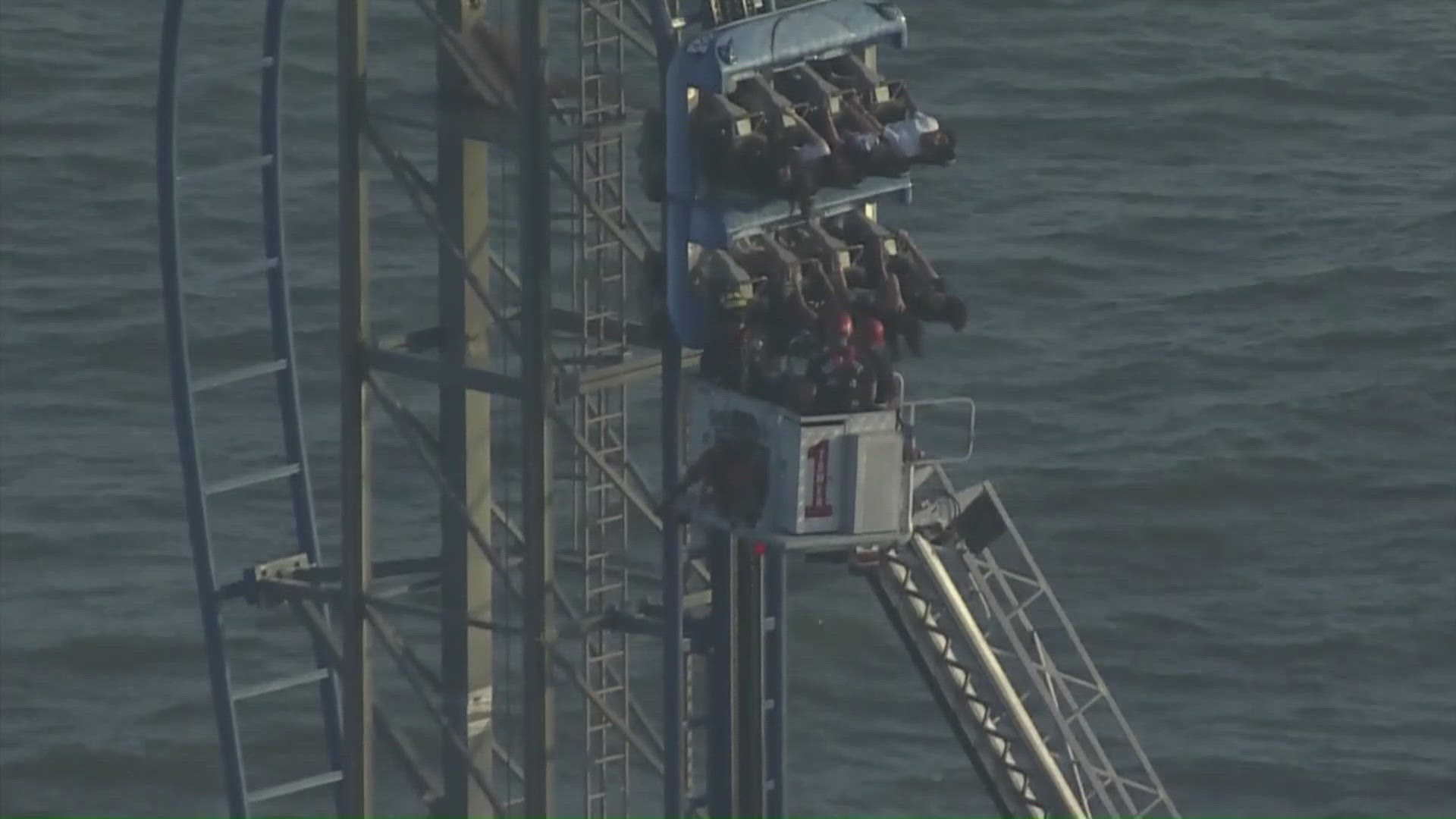 Riders rescued after roller coaster malfunctions