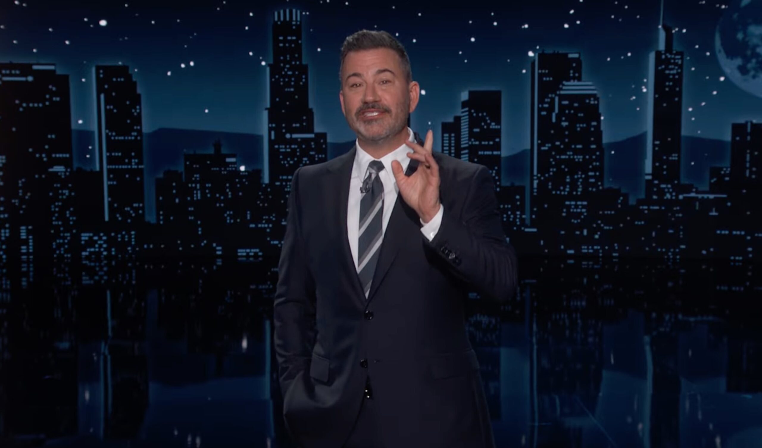 Jimmy Kimmel delights in Trump’s sliding approval rating with 2 ...