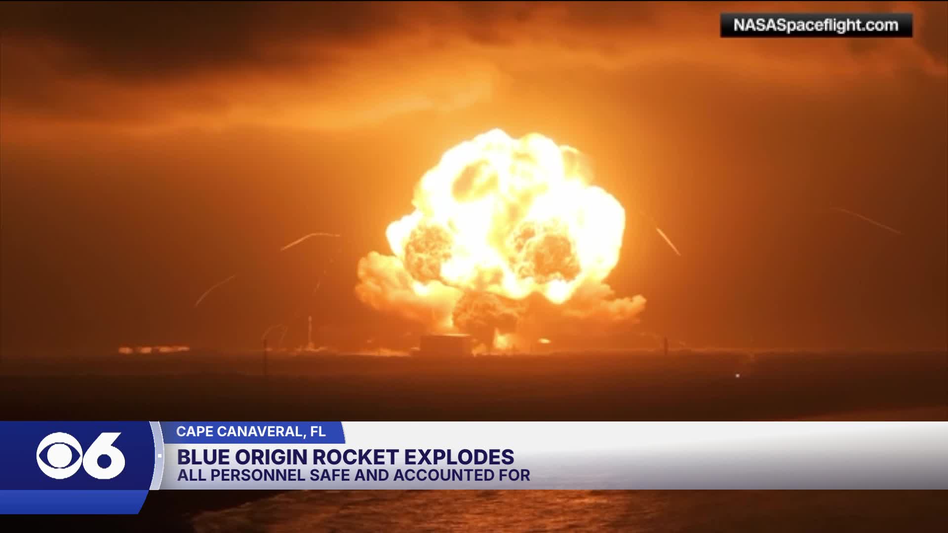 Watch: Blue Origin rocket explodes on launch pad