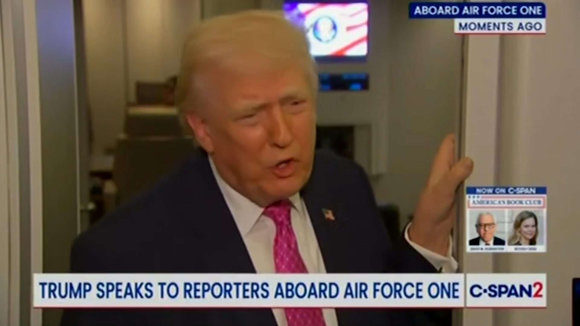 Deranged Trump closes airport as all hell breaks loose