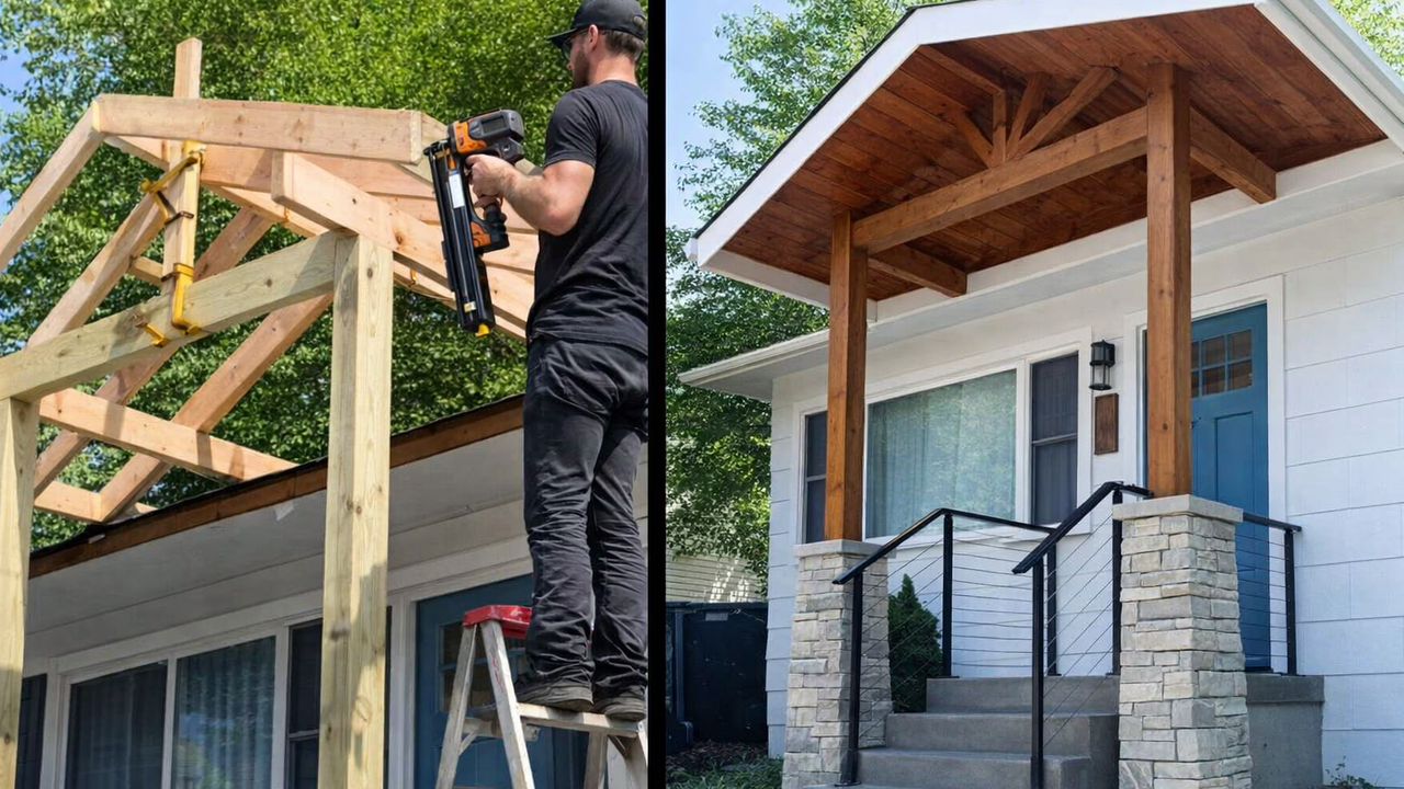 Built a gable porch to save this house — then the city came after it