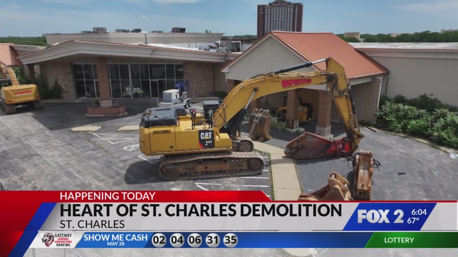 St. Charles’ Heart of Banquet Center set for demolition Friday