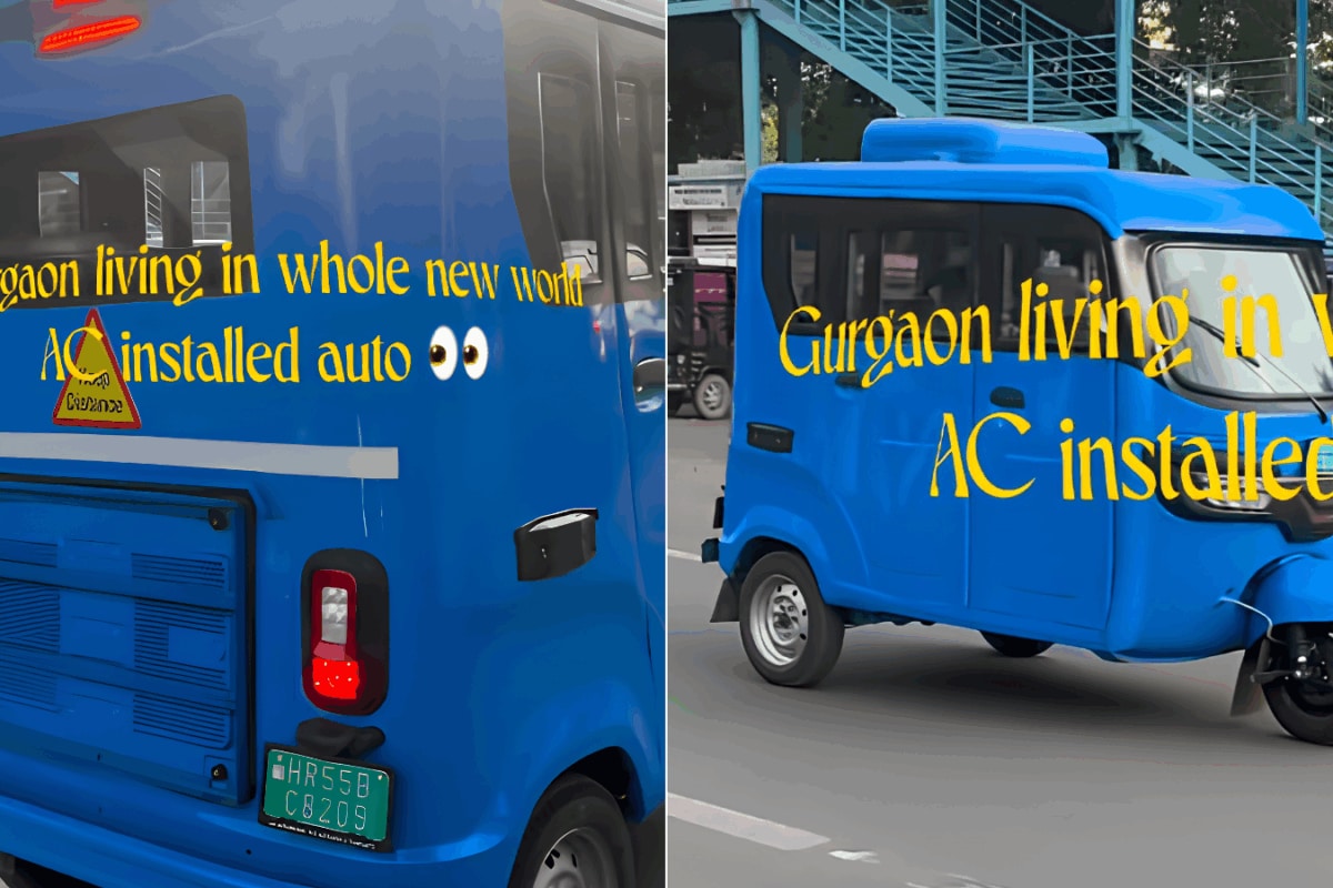 Heatwave ka desi jugaad? Gurgaon’s air-conditioned auto rickshaw goes ...