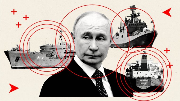 The 205 times Putin has brazenly sent shadow ships into UK waters