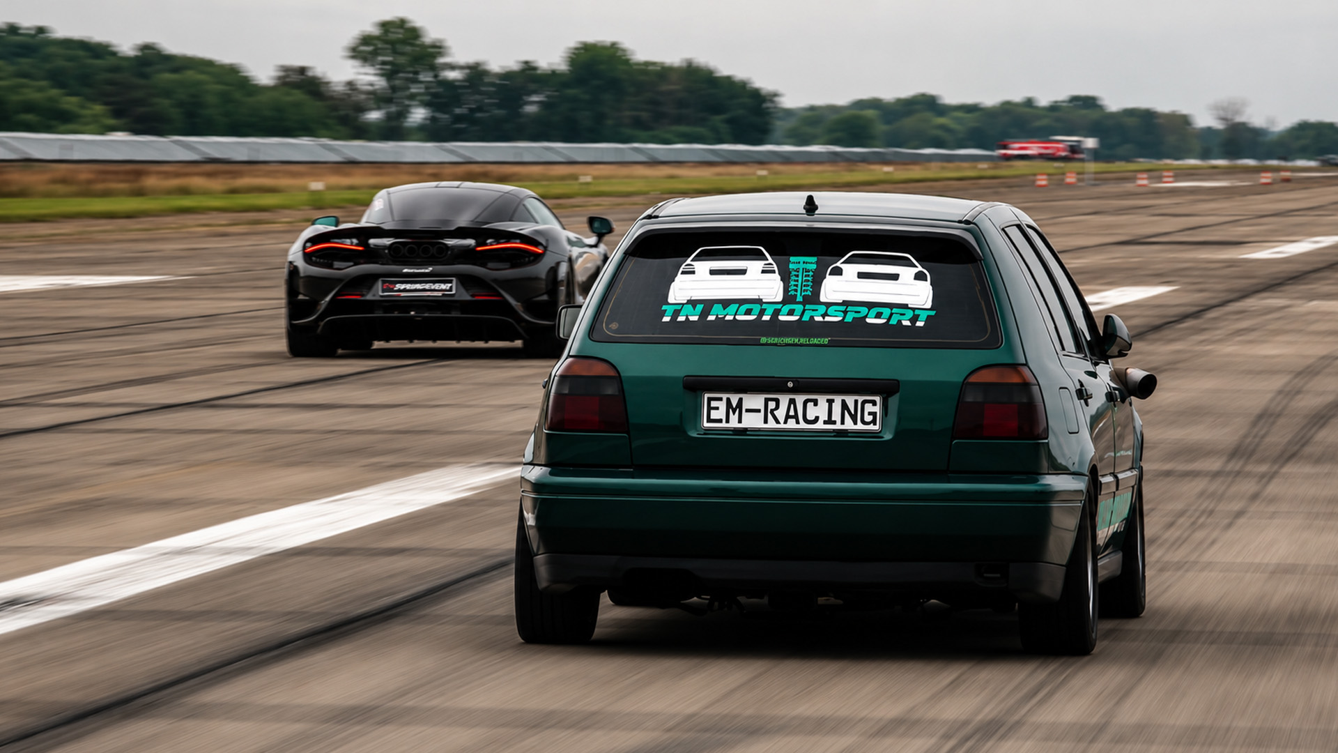 Can old school VW beat modern supercar speed?