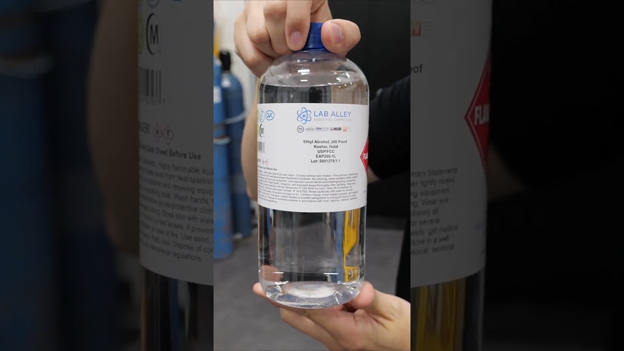 Tasting 100% pure alcohol