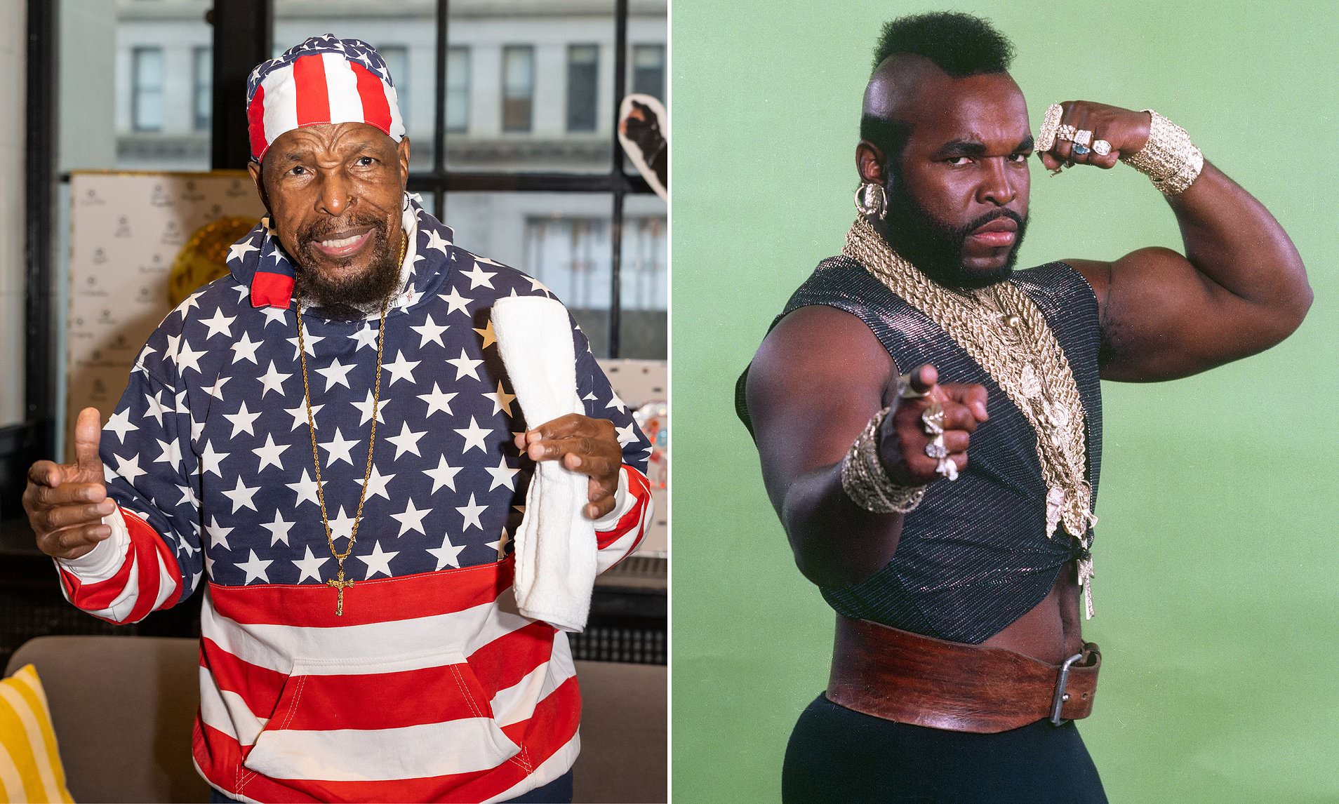 The A-Team star Mr. T attends fan event in Philadelphia where photo ...