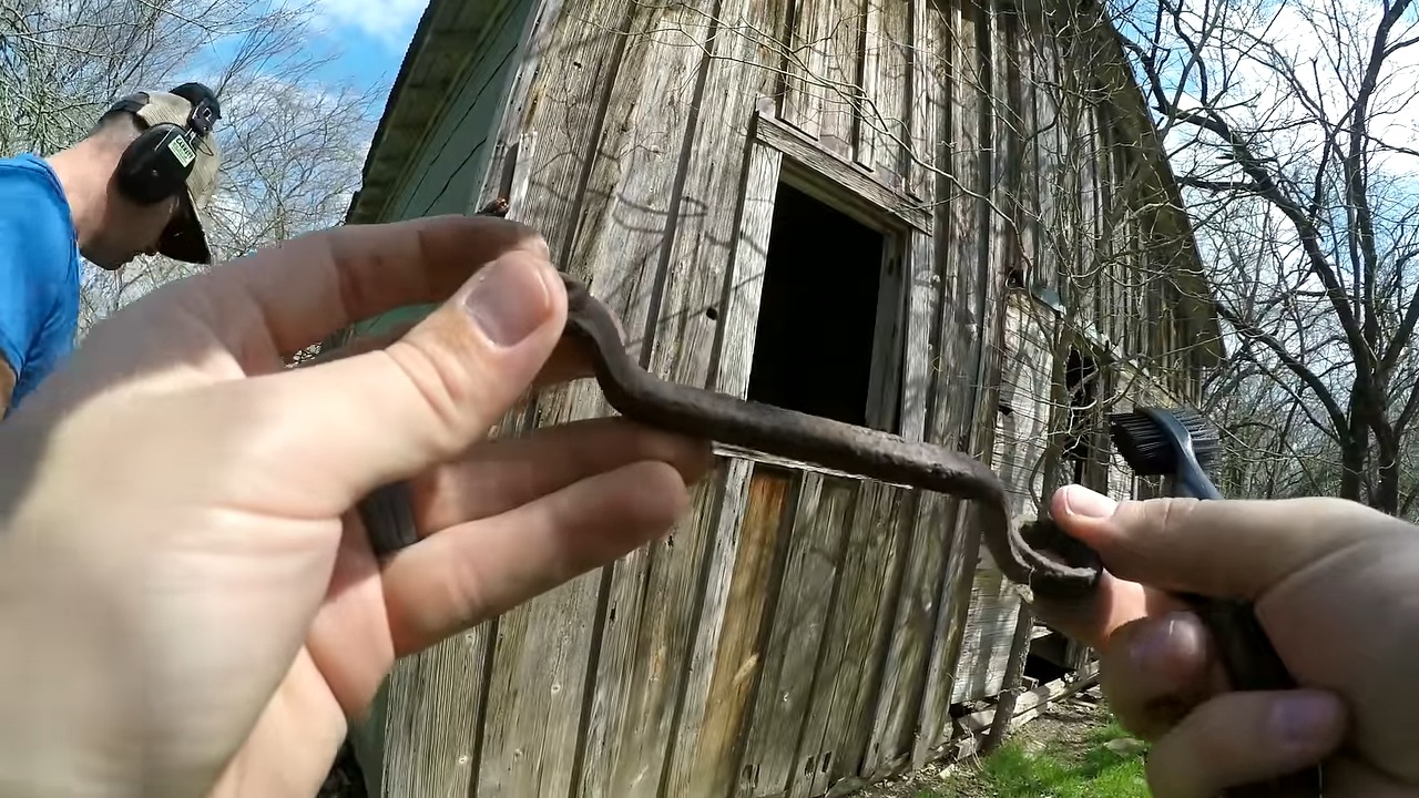 He dug pull tabs and bike parts before the old BB gun started appearing ...