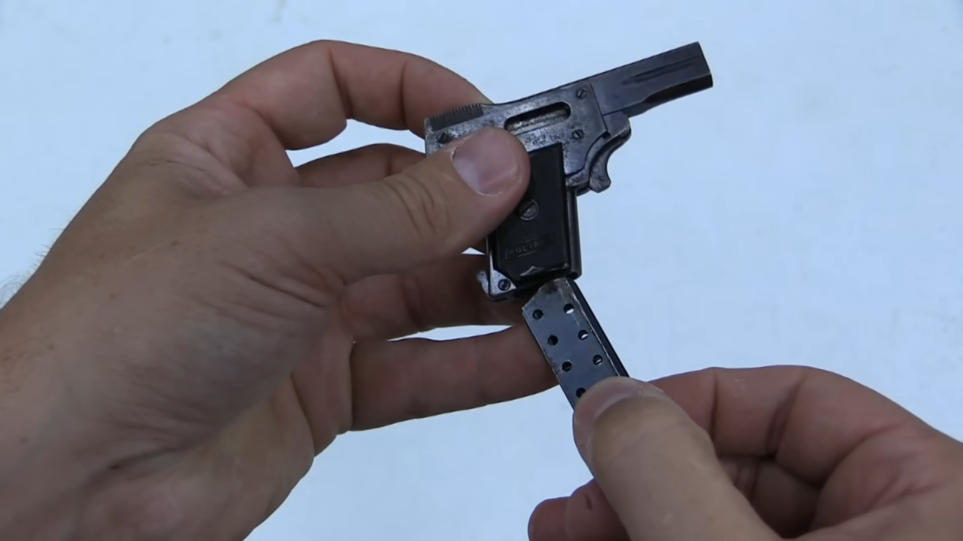 This pocket pistol fired one of the tiniest bullets in history