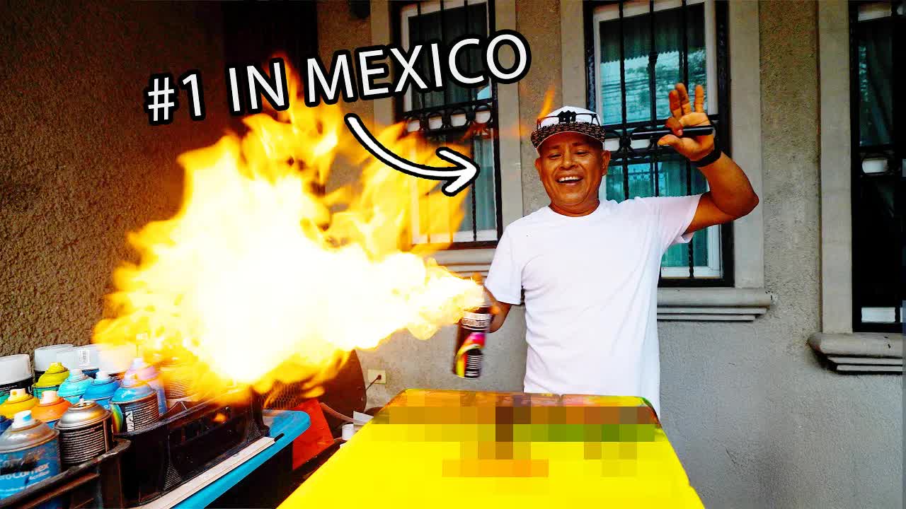 A giant Rubik’s cube became a street art masterpiece in Mexico