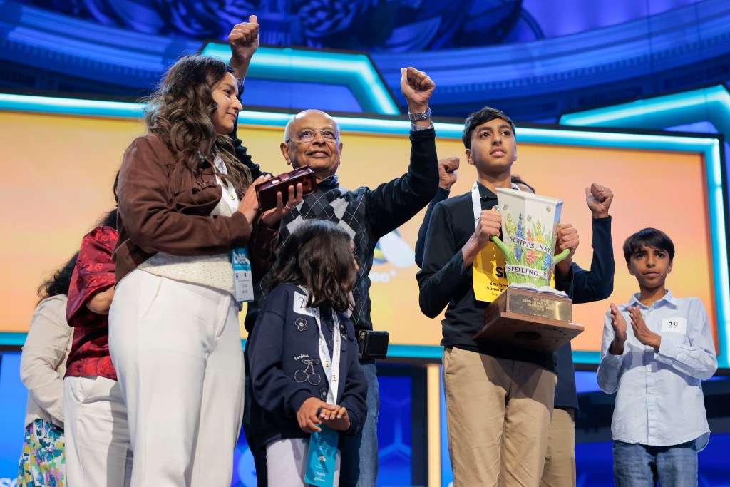 Shrey Parikh was named 2026 Scripps National Spelling Bee champion