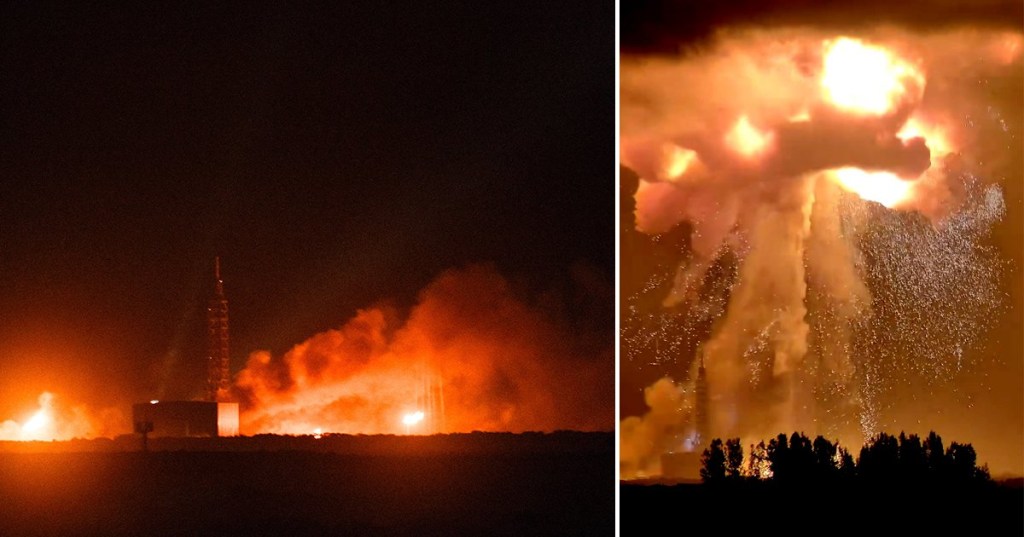 Jeff Bezos’s Blue Origin rocket explodes into giant fireball during ...