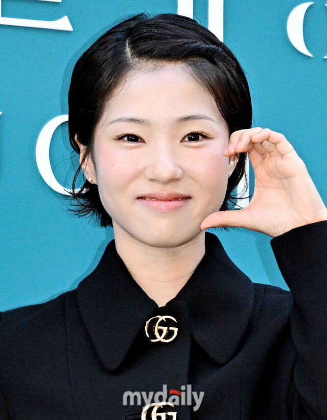 [MD포토] 서수빈, '사랑스러운 볼하트'