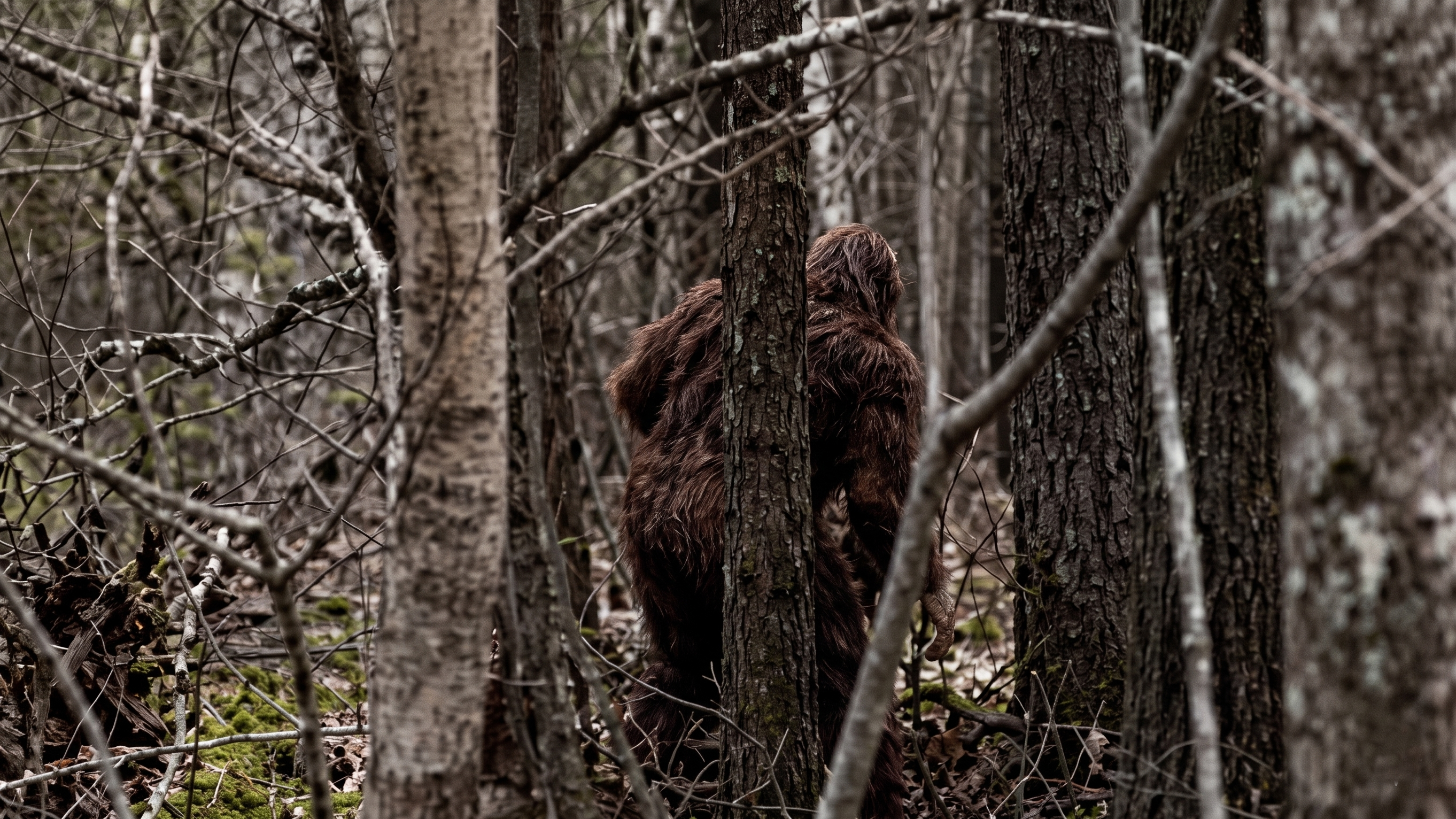 He thought he scared the bear away – then it walked back on two legs