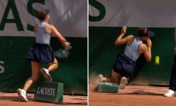 French Open star suffers horror fall and retires after crashing into ...