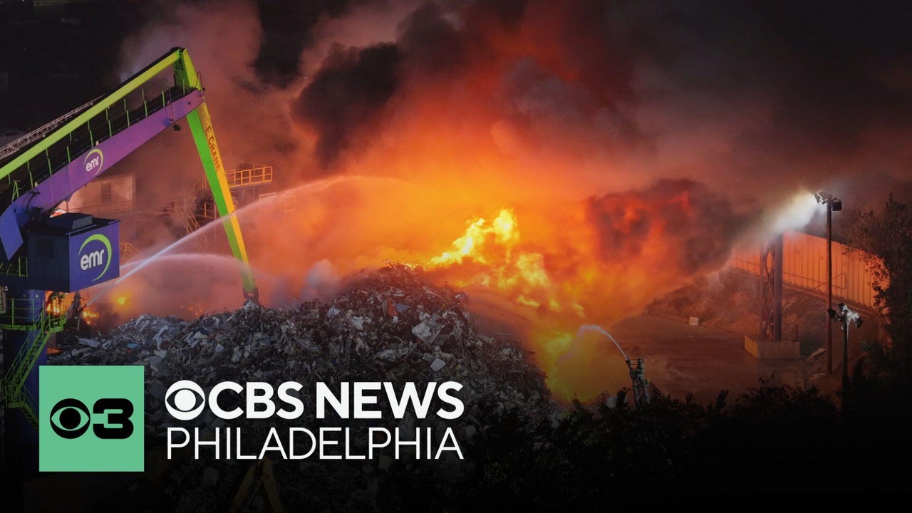 Camden, New Jersey, fire at scrap yard brought under control, still ...