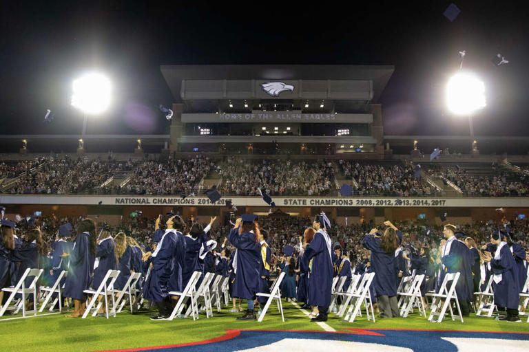 1,772 names, one stadium and a lot of cheering: Allen High's graduation ...