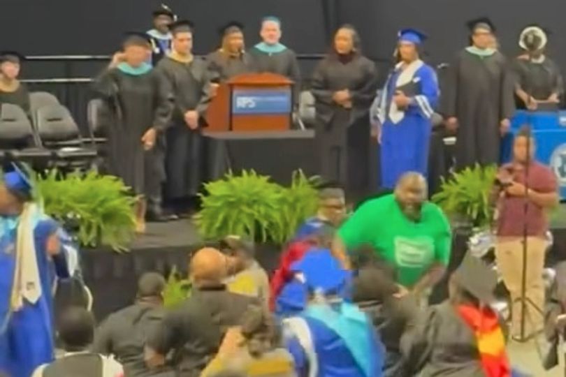 Brawl erupts at Virginia high school graduation after man attacks ...
