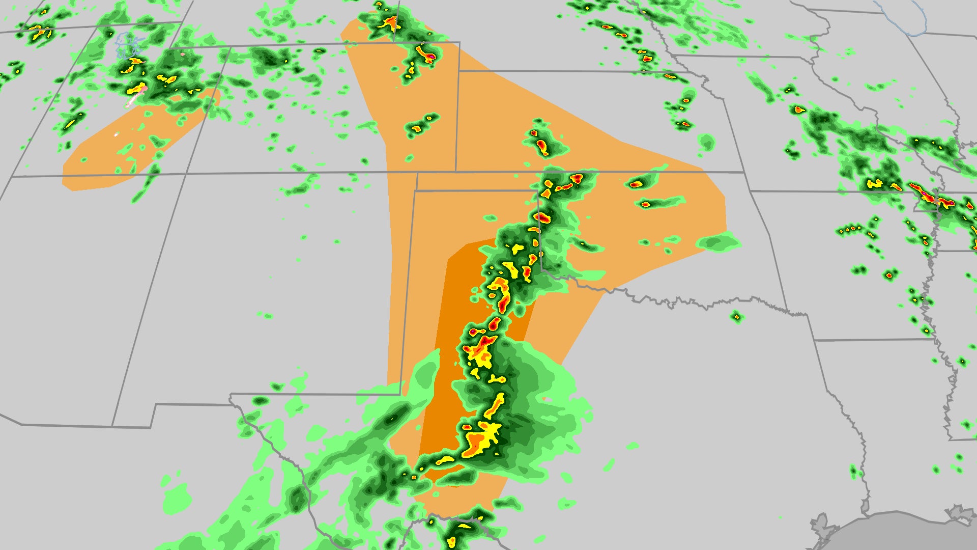 Severe storms target central, southern plains Friday
