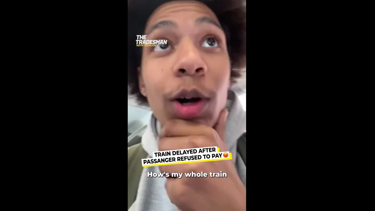 Train delayed after passenger refused to pay