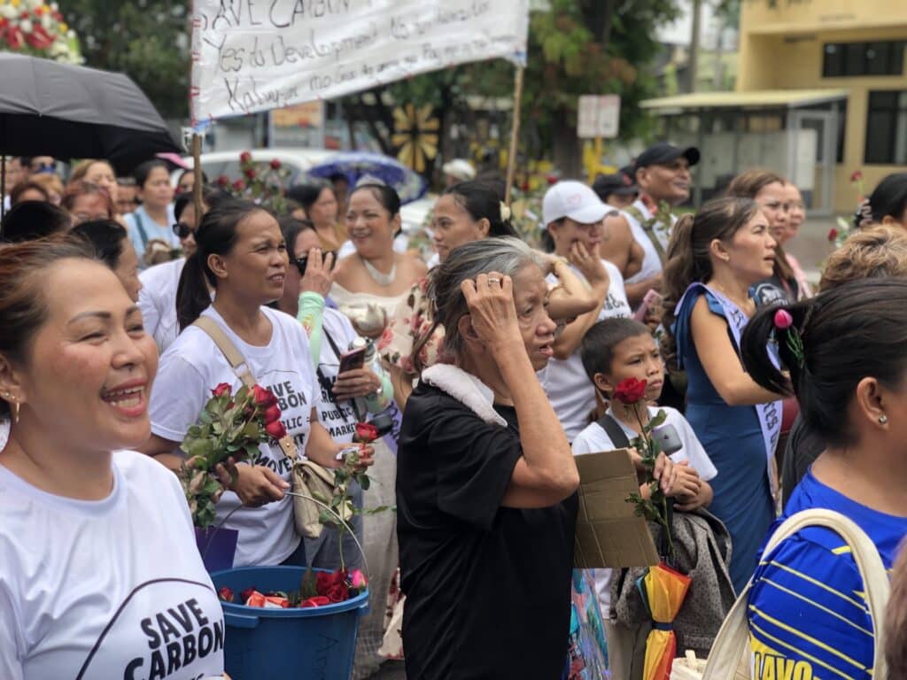 Vendors turn Santacruzan into march vs Carbon market privatization