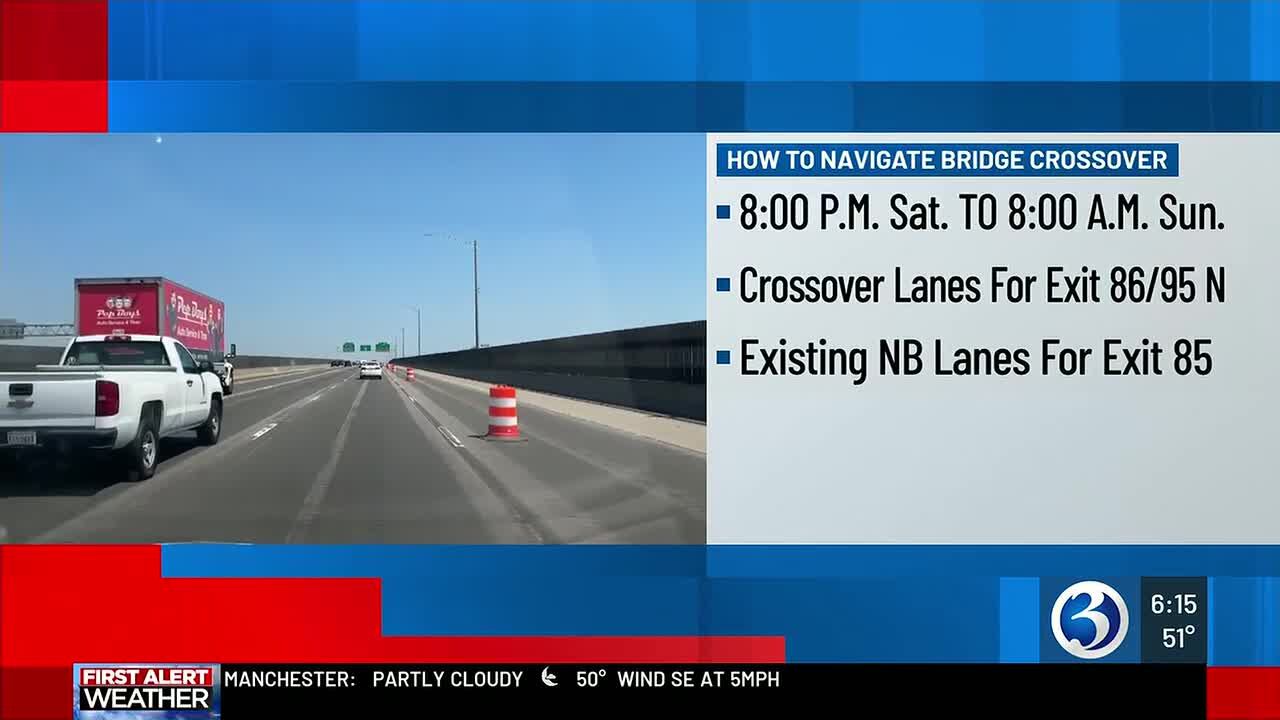 Gold Star Bridge I-95 lane changes begin