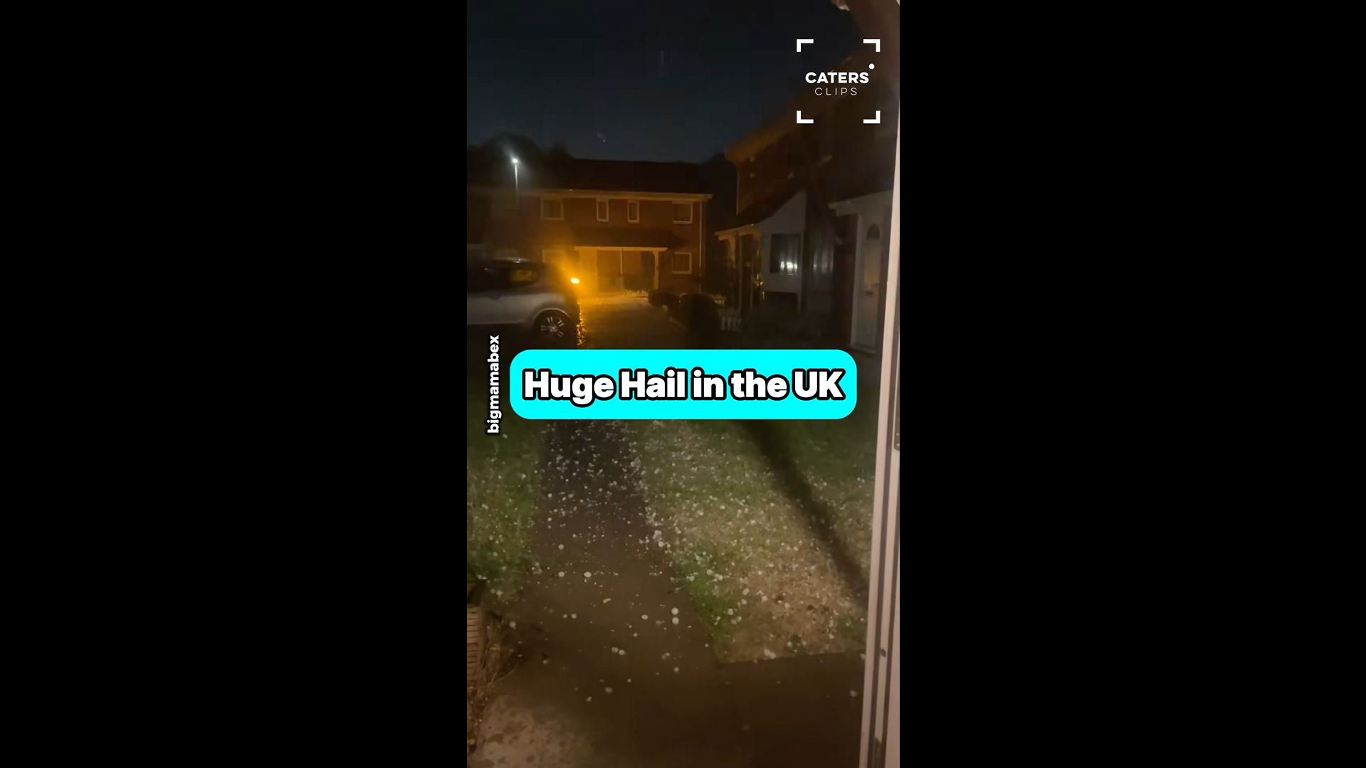 Massive ice cube-sized hailstones batter UK during freak weather storm